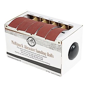 DCT Abrasive Paper 5pc Sand Paper Variety Pack with Dispenser – 150, 240, 320, 400, 600 Grit Aluminum Oxide Sandpaper