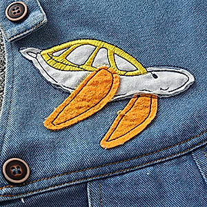 Lvyinli Baby Boy Clothes Set Infant Boy's Long Sleeve Romper+Dinosaur Denim Overalls Toddler Boys Summer Clothes Outfits (Blue Turle, 6-12 Months)