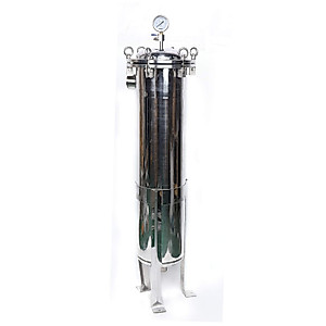 Bag Filter Housing, 304 Stainless Steel Filter, Pressure Filter Device Height Adjustable