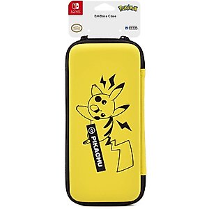Hori Pikachu Emboss Case - Officially Licensed By Nintendo & Pokemon - Nintendo Switch