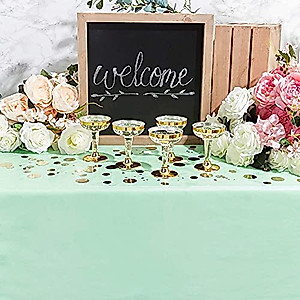 Sparkle and Bash Mint Green Plastic Rectangle Party Table Cloth Cover (3 Pack)