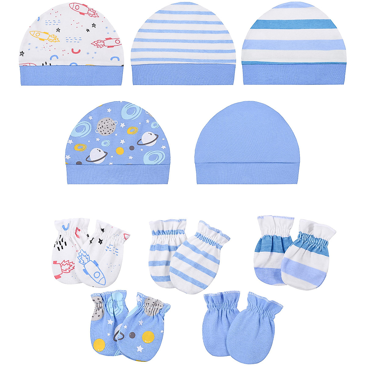 ABeCue Baby Boy Layette Essentials Sets Infant Clothes Pack Newborns Gift Set CornflowerBlue, 0-3 Months