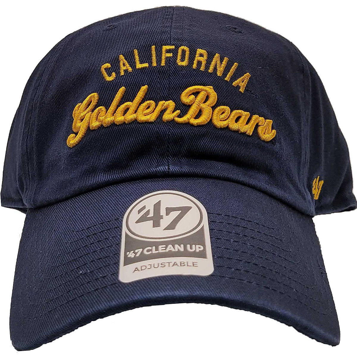 '47 Cal Hat (Berkely Golden Bears) Mens Womens Clean Up Adjustable Cap, Navy Blue, One Size