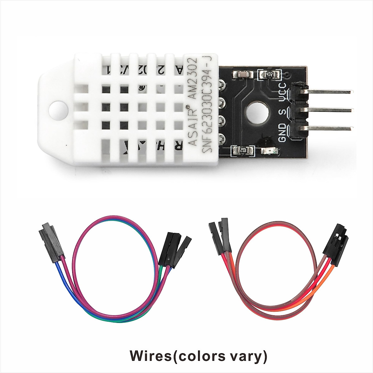 Gowoops 2pcs DHT22/AM2302 Digital Humidity and Temperature Sensor Module for Arduino Raspberry Pi, Temp Humidity Gauge Monitor Electronic Practice DIY Replace SHT11 SHT15