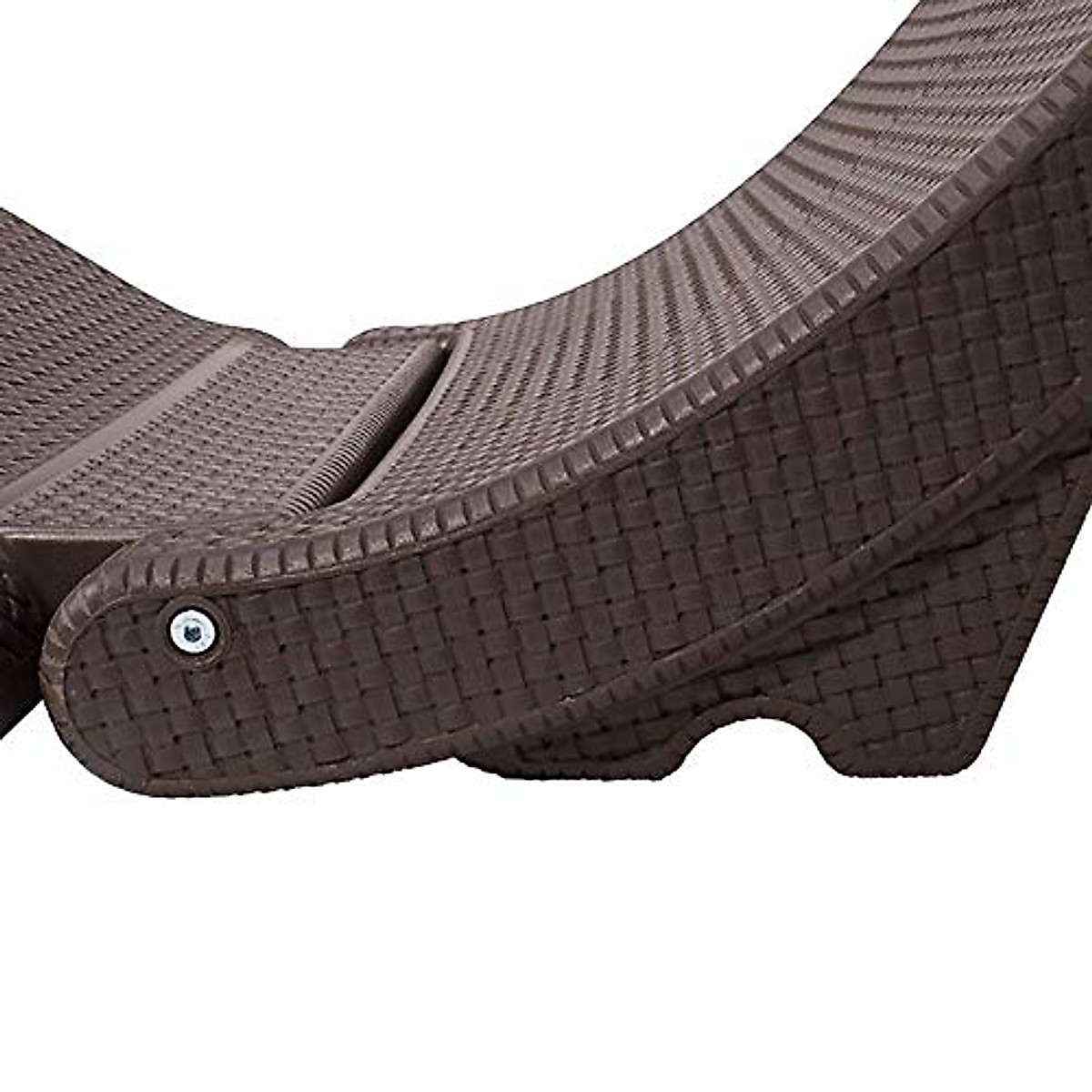 SwimWays 6042376 TerraSol Sonoma All Weather Rattan-Look Low Profile Deck or in-Pool Chaise Lounge Chair Pool Float, Brown (2 Pack)