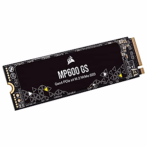 Corsair MP600 GS 2TB PCIe Gen4 x4 NVMe M.2 SSD – High-Density TLC NAND – M.2 2280 – DirectStorage Compatible - Up to 4,800MB/sec – Great for PCIe 4.0 Notebooks - Black