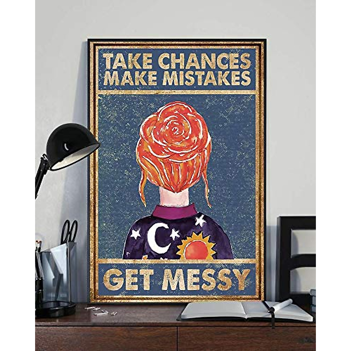 SIGNCHAT Ms Valerie Frizzle Vintage Poster The Magic School Bus Ms Valerie Frizzle Poster Take Chances Make Mistakes Get Messy Vintage Poster Ht18 Vintage Metal Sign Poster 8x12 inches