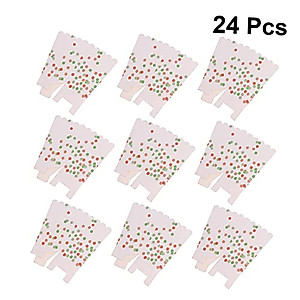 jojofuny 24pcs Popcorn Boxes Wedding Confetti Wedding Party Supplies Party Treat Boxes Candy Box Popcorn Treat Box Party Popcorn Boxes Set up Snack Box Chicken Popcorn Box Dessert