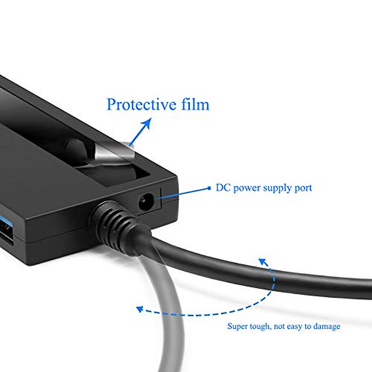 XUNMAIFHB Portable Docking Station,Type-c to USB 3.0 hub hub Computer Hard Drive Adapter Cable Splitter Docking Station Fast Transmission