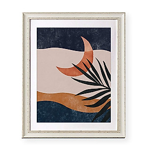 Abstract Wall Art for Living Room Boho Print Set Terracotta Wall Art Abstract Palm Leaf Art, SET of 2, 8x10 Inch Unframed