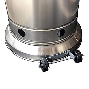 Lab Nomad Propane Patio Heaters for Outdoor Use - 46000 BTU Patio Heater - Outdoor Heat Lamps for Patio, Restaurants, & Weddings - Portable Rust-Proof Stainless Steel Patio Heater - Gas Deck