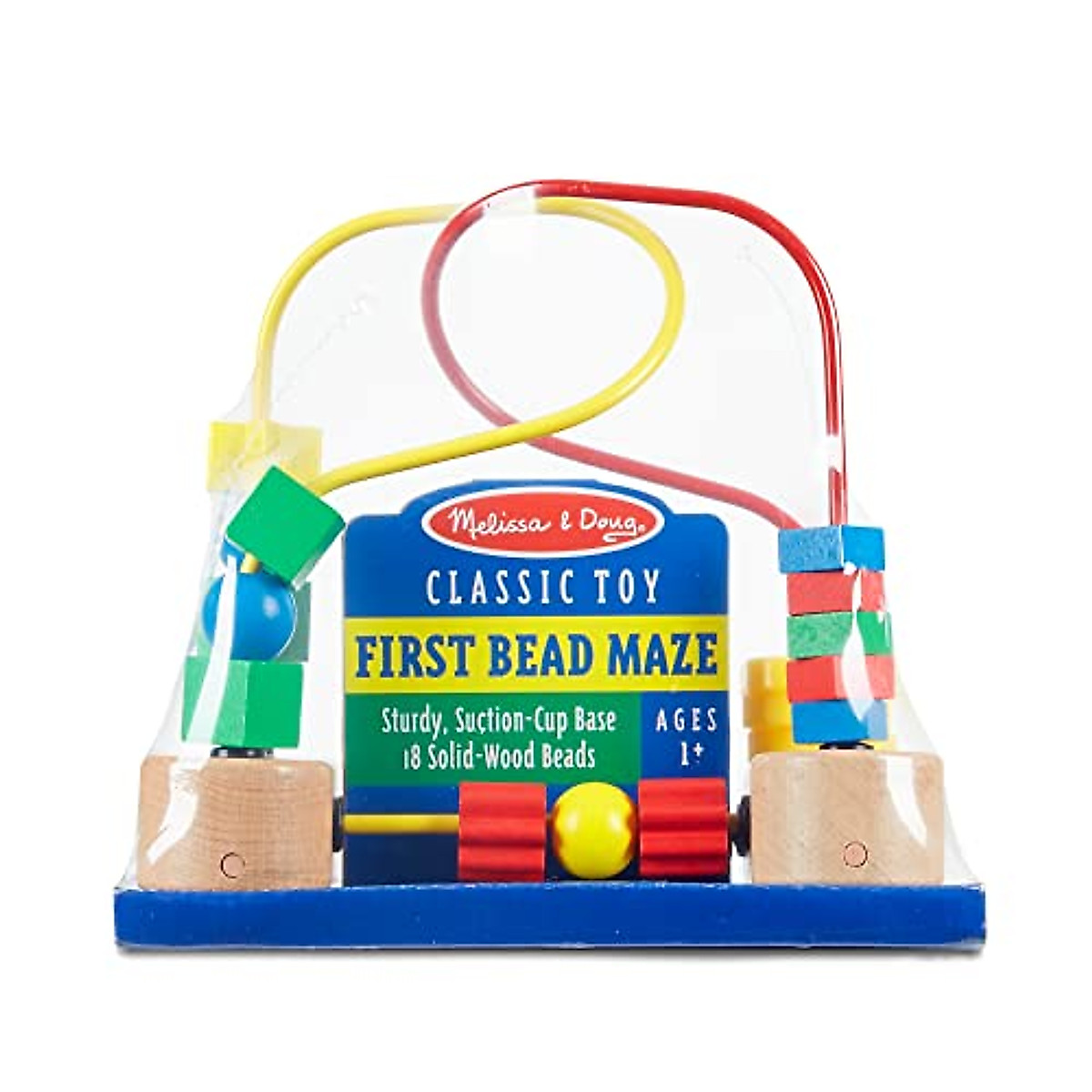 Melissa & Doug First Bead Maze - Wooden Educational Toy for Floor, High Chair, or Table - Infant Maze Toy, Bead Maze Toys For Toddlers And Babies 4.2 x 7 x 8.6 inches ; 1.3 pounds