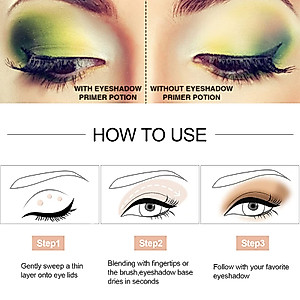 Erinde Eye Primer Eyeshadow Base, Matte Eyelid Primer Makeup, Nude Cream Eye Shadow Primer For Mature Skin, Waterproof, Long-Lasting, Makeup Primer For Face, Cruelty-Free, 2PCS