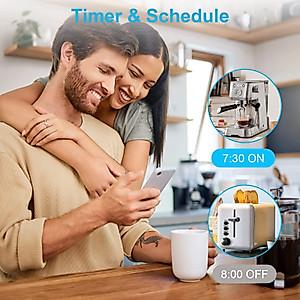 Smart Plug 5GHz, EIGHTREE Smart Plug Compatible with Alexa & Google Home, 5GHz & 2.4GHz WiFi, Smart Socket with Remote Control & Timer Function, No Hub Required