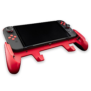 Satisfye - ZenGrip Pro Gen 3 OLED, a Switch Grip Compatible with Nintendo Switch - Comfortable & Ergonomic Grip, Joy Con & Switch Control. #1 Switch Accessories Designed for Gamers (Red)
