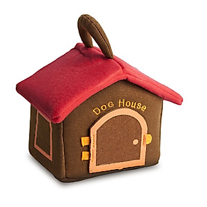 Plush Animals Sound Toys with Carrier | Plush Animal Toy Baby Gift | Toddler Gift (Puppy Dog House)