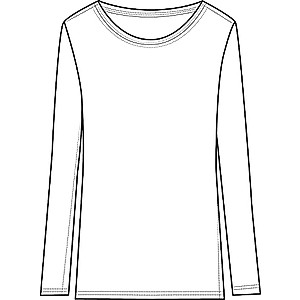 M&M SCRUBS Women's Under Scrub Tee Soft and Breathable Crew Neck Long Sleeve T-Shirt(Heather Charcoal, Small)