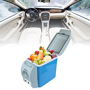 Mini Fridge, 7.5 Liter Portable Thermoelectric Cooler Refrigerator Travel Cooler and Warmer for Skincare, Beverage, Food, Cosmetics