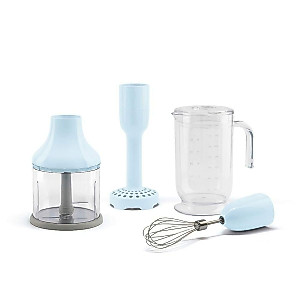 Smeg HBAC11PB Accessories Hand Blender Set of 4 Pastel Blue