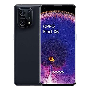 Oppo Find X5 Dual-SIM 256GB ROM + 8GB RAM (GSM Only | No CDMA) Factory Unlocked 5G Smartphone (Black) - Internatioanl Version