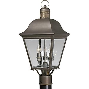 Progress Lighting P5487-20 Andover Outdoor, 9-1/2-Inch Diameter x 20-1/2-Inch Height, Antique Bronze