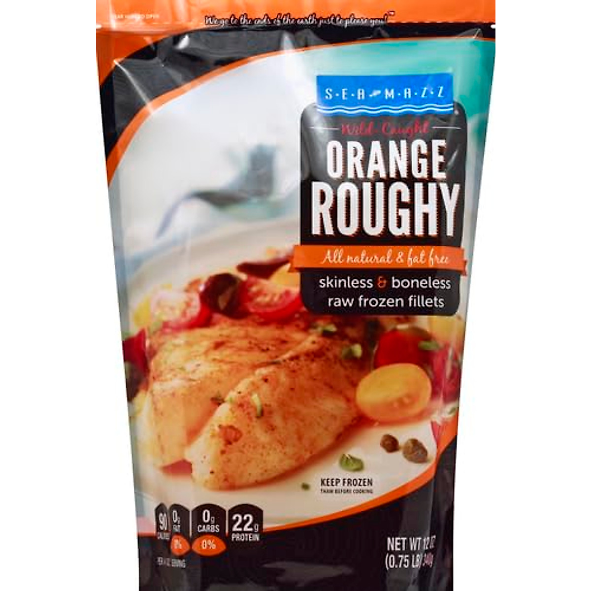 Seamazz Orange Roughy Fillets, 12 Oz (Frozen)