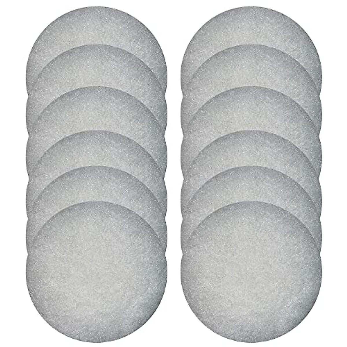 Think Crucial Replacement Aquarium Water Polishing Filter Pads - Compatible with Fluval FX4, FX5 & FX6 (12 Pack)