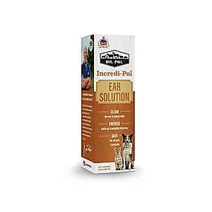 Dr. Pol Incredi-Pol Dog and Cat Ear Solution - Safe and Effective Ear Care Solution to Clean Ears and Prevent Ear Problems in Dogs, Cats, Horses, and More - 3 Fluid Ounces