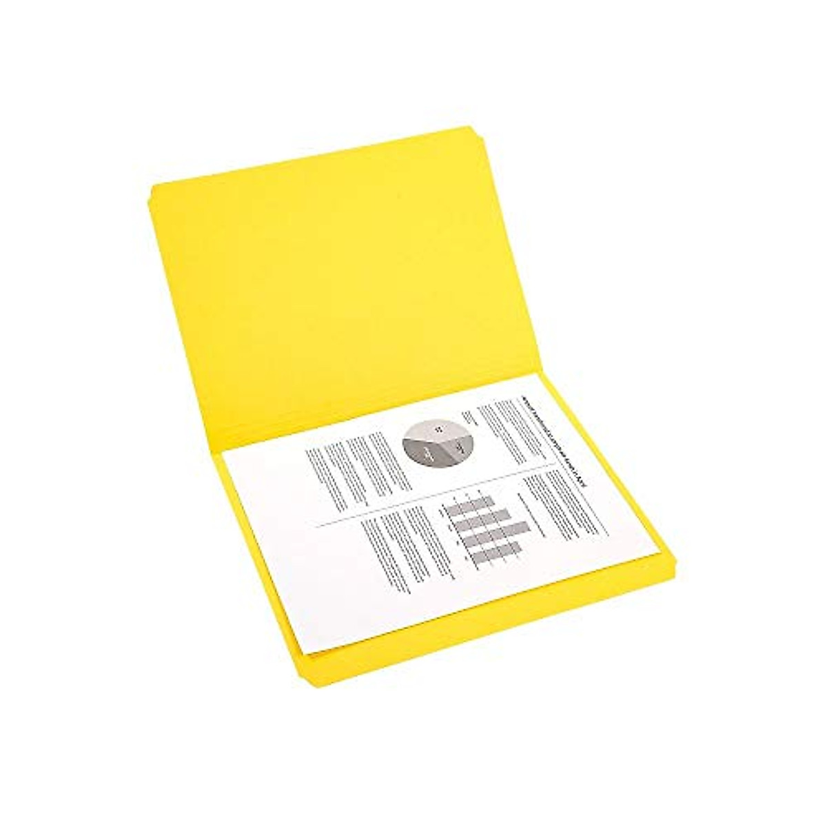 Staples 509661 Top-Tab File Folders Straight-Cut Tab Letter Size Yellow 100/Bx