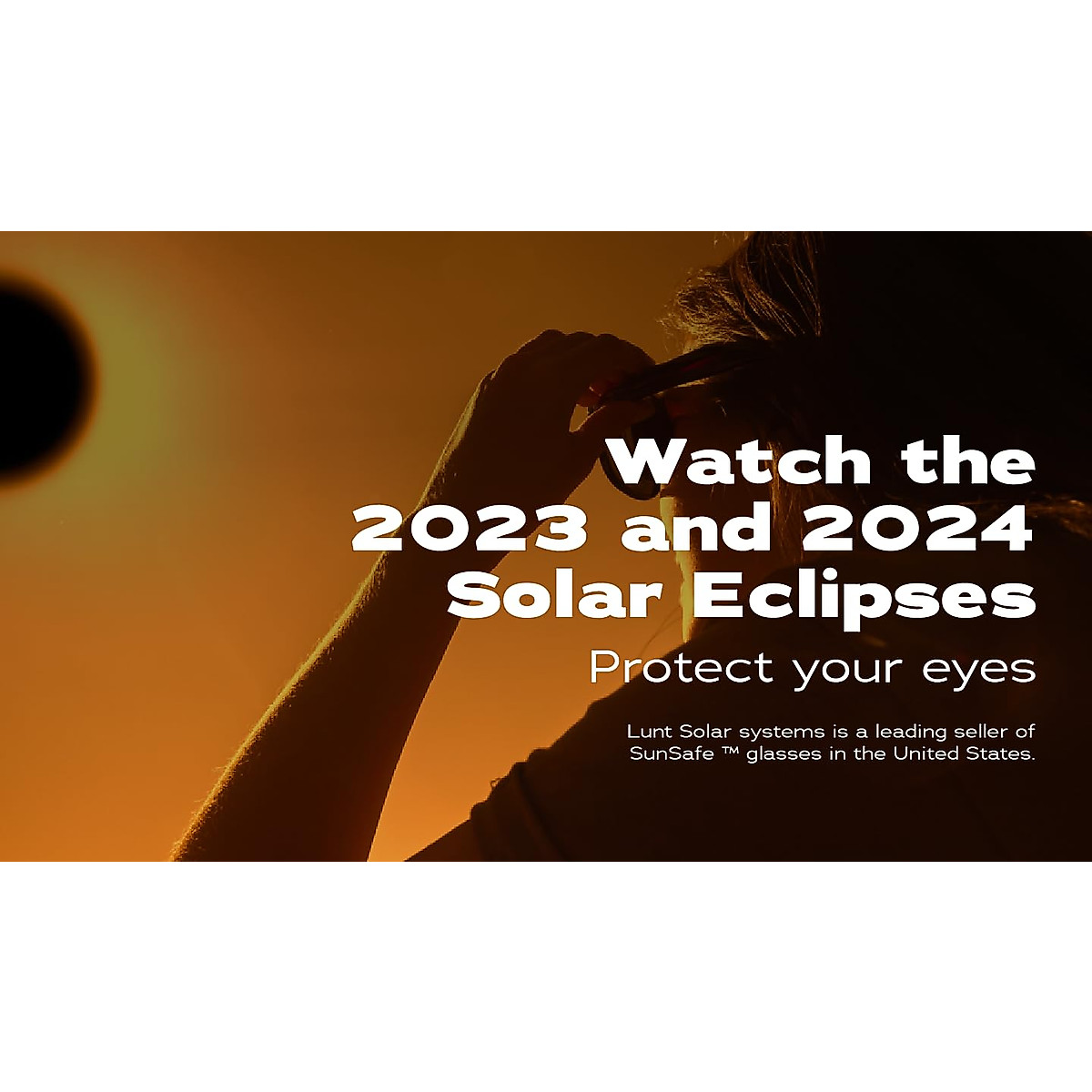 Lunt Solar Systems 50-Pack Premium Solar Eclipse Glasses ISO Certified Eclipse Glasses 2024 for Direct Sun Viewing -Approved 2024 Solar Eclipse Glasses