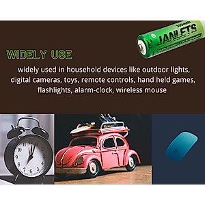 JANLETS Solla NiCD AAA Rechargeable Battery, 300mAh Solar Batteries(20pack) for Solar Garden Lights, Anti-Leak, Outdoor Durability, Toys