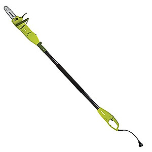 Sun Joe TJ604E 16-Inch 13.5 AMP Electric Garden Tiller/Cultivator,Black & SWJ806E 8-Inch 8.0 Amp 2-in-1 Convertible Pole Chain Saw, Green