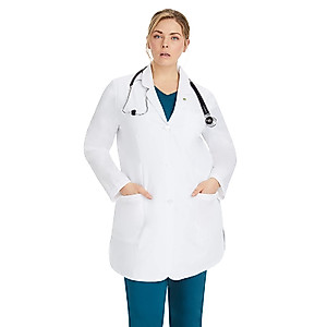 Healing Hands Lab Coat Women 4 Pocket Mid Length 5101 Fiona Womens Lab Coat The White Coat Modernist Collection White S