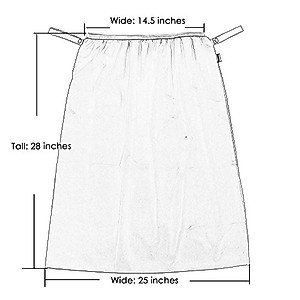 Teamoy (2 Pack) Reusable Pail Liner for Cloth Diaper/Dirty Diapers Wet Bag, Gray Chevron+Slate