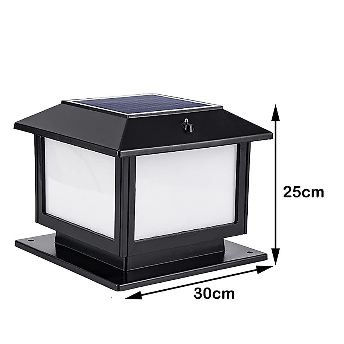 Solar Post Cap Lights Outdoor Aluminum LED Courtyard Villa Gate Pillar Lamp Household Gate Post Wall Lamp, Modern Simplicity Waterproof IP54 Patio Lamp Perfect For Home, Garden, Backyard, [Energy Clas
