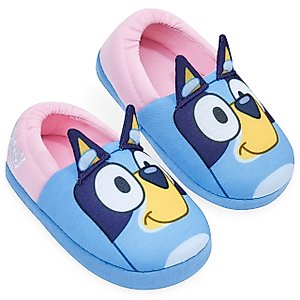Bluey Shoes Kids Slippers Girls 3D Non-Slip Children Warm Slippers Boys Girls, (Blue/Pink, 12.5)