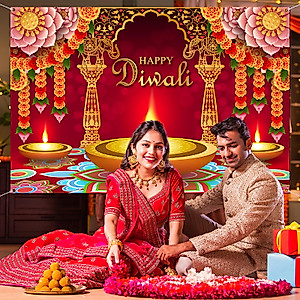 Happy Diwali Backdrop Happy Diwali Banner Diwali Decorations for Home Diwali Banner Backdrop Festival of Lights Banner Deepavali Decorations Diwali Photo Booth Props Diwali Decorations