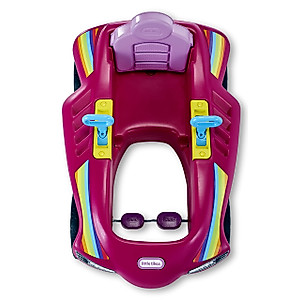 Little Tikes Jett Car Racer Pink, Ride On Car with Adjustable Seat Back, Dual Handle Rear Wheel Steering, Racing Control, Kid Powered Fun, Great Gift for Kids, Toys for Girls Boys Ages 3-10 Years