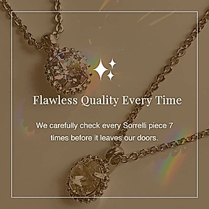 Sorrelli Women's Lotus Drop Earrings, Clear, 2