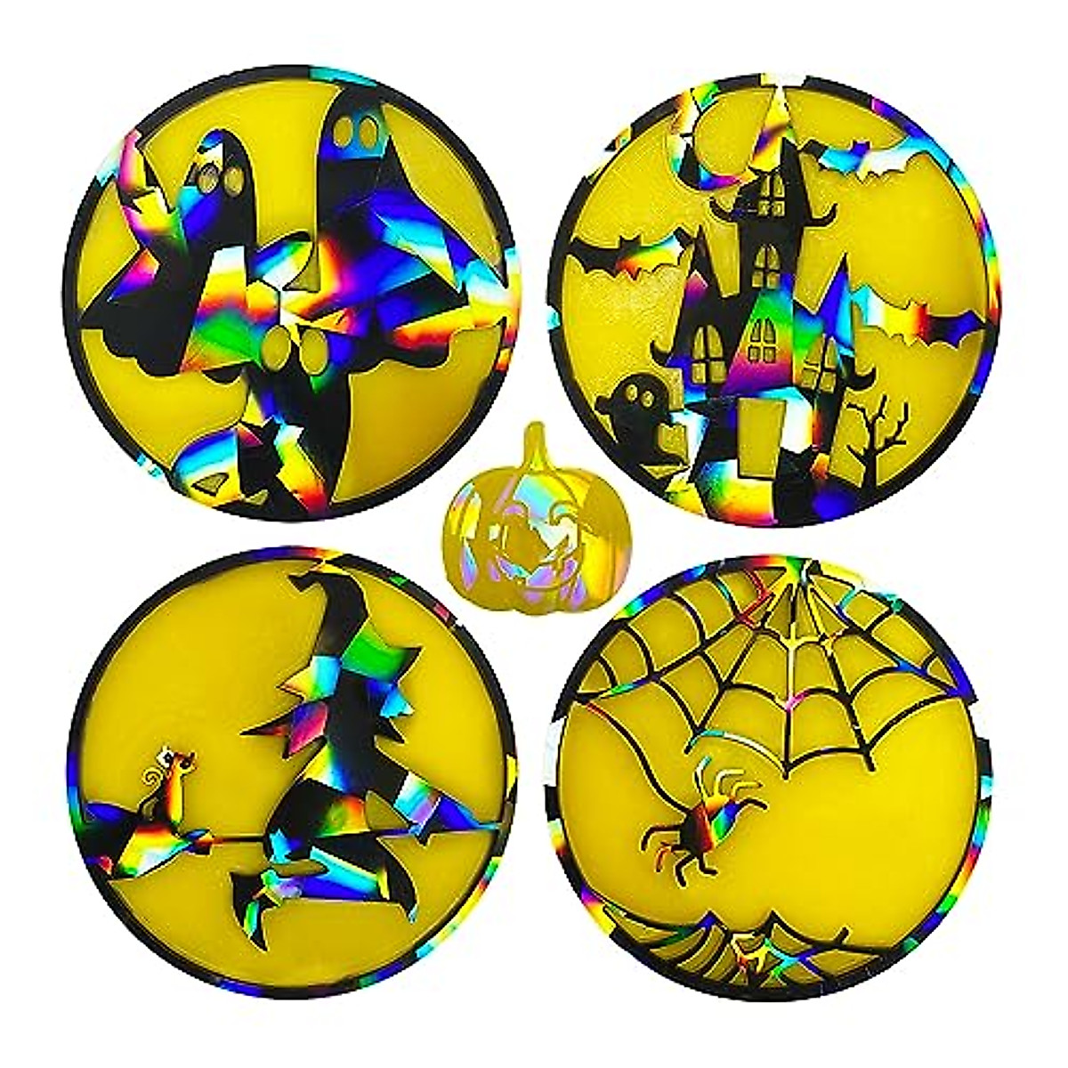 Halloween Coaster Epoxy Resin Mould Halloween Cup Tray Dish Mat Resin Silicone Mold for Jewelry Making