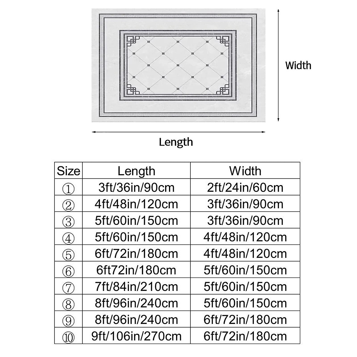 ALNILA Modern Fashion Wavy Area Rug, Abstract Black White Orange Gray Printed Large Rug, Soft Durable Washable Floor Rug, for Living Room Office Study Bedroom Entrance 4x6ft