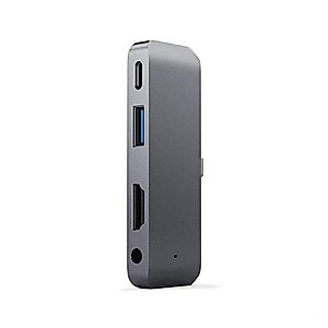 WPYYI USB Type-C Mobile Pro Hub Adapter with USB-C PD Charging USB 3.0 & 3.5mm Headphone Jack Tablet Hub (Color : A)