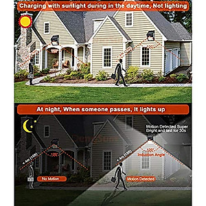 3Sided 140LED PIR Motion Sensor Sunlight Control Solar Energy Street Lamp Yard Path Home Garden Solar Power Induction Wall Light