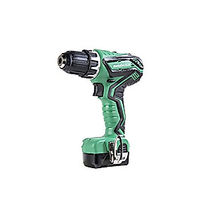 Metabo HPT Cordless Drill | 12V Peak | Includes 2-12V Lithium Ion Batteries | Carrying Case | 7 Piece Bit Set | Lifetime Tool Warranty (DS10DFL2)