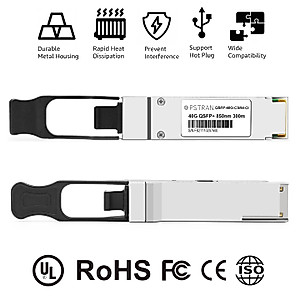 OPSTRAN 40GBASE-CSR4 QSFP+ Optical Transceiver Module Compatible with Cisco QSFP-40G-CSR4 Meraki MA-QSFP-40G-CSR4 40G QSFP+ CSR4 850nm 400m DDM MTP/MPO-12 MMF