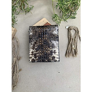 Genuine Original Crocodile Alligator Leather Skin Bifold Wallet for Men