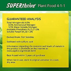 SUPERthrive Liquid Organic All Purpose Plant Food 1 qt.