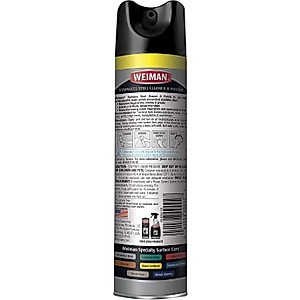 Weiman Stainless Steel Cleaner and Polish Spray, Fights Fingerprints, Leaves No Streaks, 12 Oz
