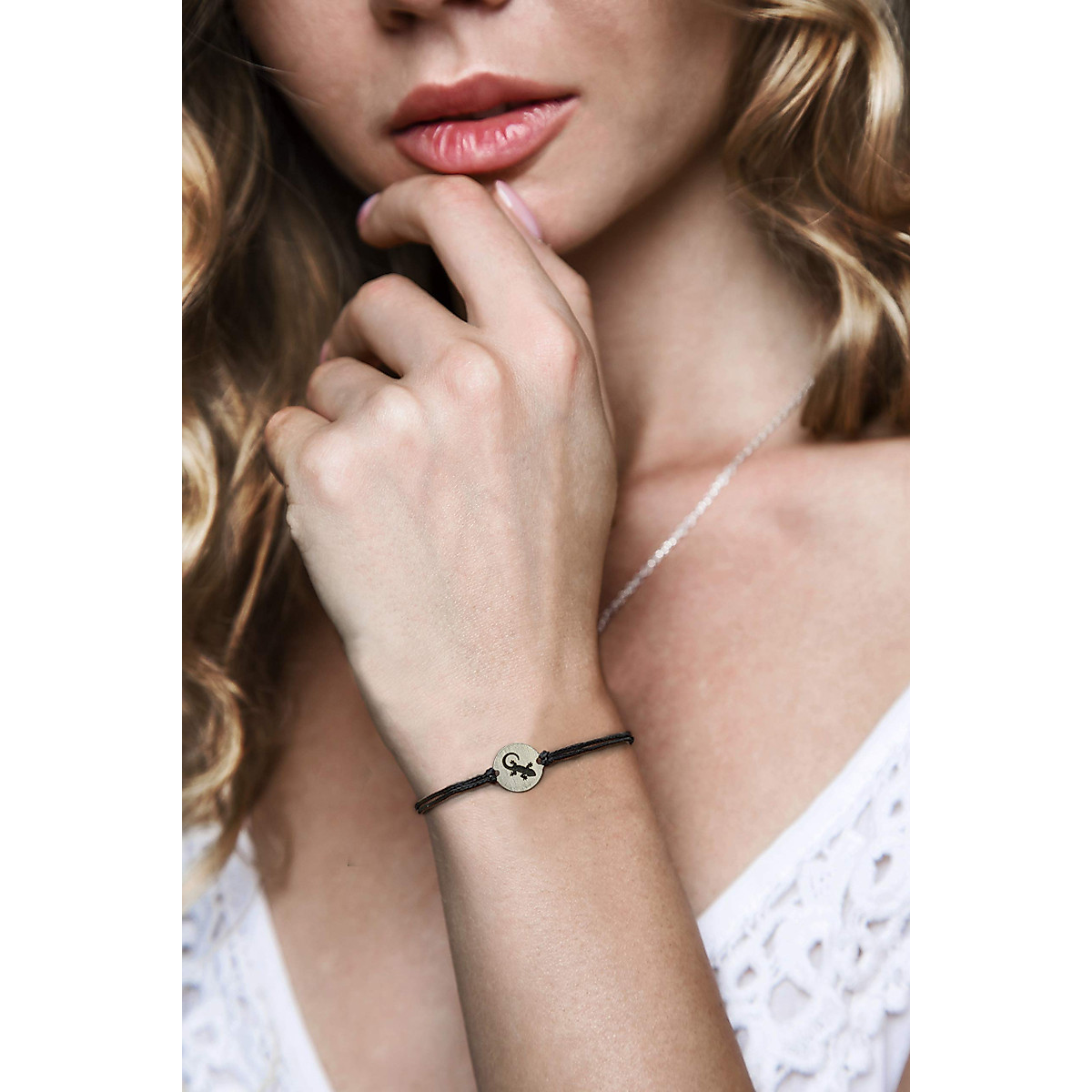 Lizard Charm Bracelet - Adjustable Black Cord - Nature's Symbol of Freedom - Unisex Jewelry - Durable, Waterproof & Hypoallergenic - Embrace the Wild Spirit