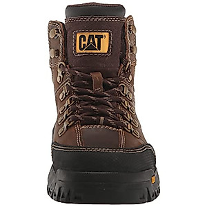 Cat Footwear Men's Threshold Waterproof Soft Toe Work Boot, Real Brown, 8.5